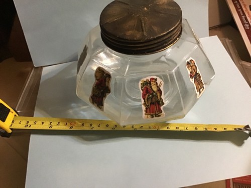 Antique Aridor Co. 1922 Glass Candy/Humidor Store Counter Display Jar ...