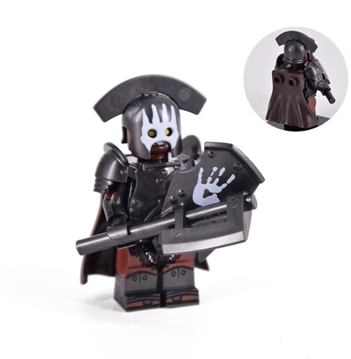21 Lego Lord of the Rings CUSTOM Uruk-hai Minifigs Orc Army Orc Wolves ...