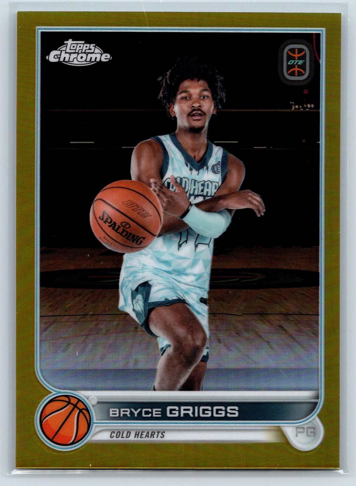 Bryce Griggs 2021-22 Topps Chrome Overtime Elite Gold Refractor SN #/50 ...
