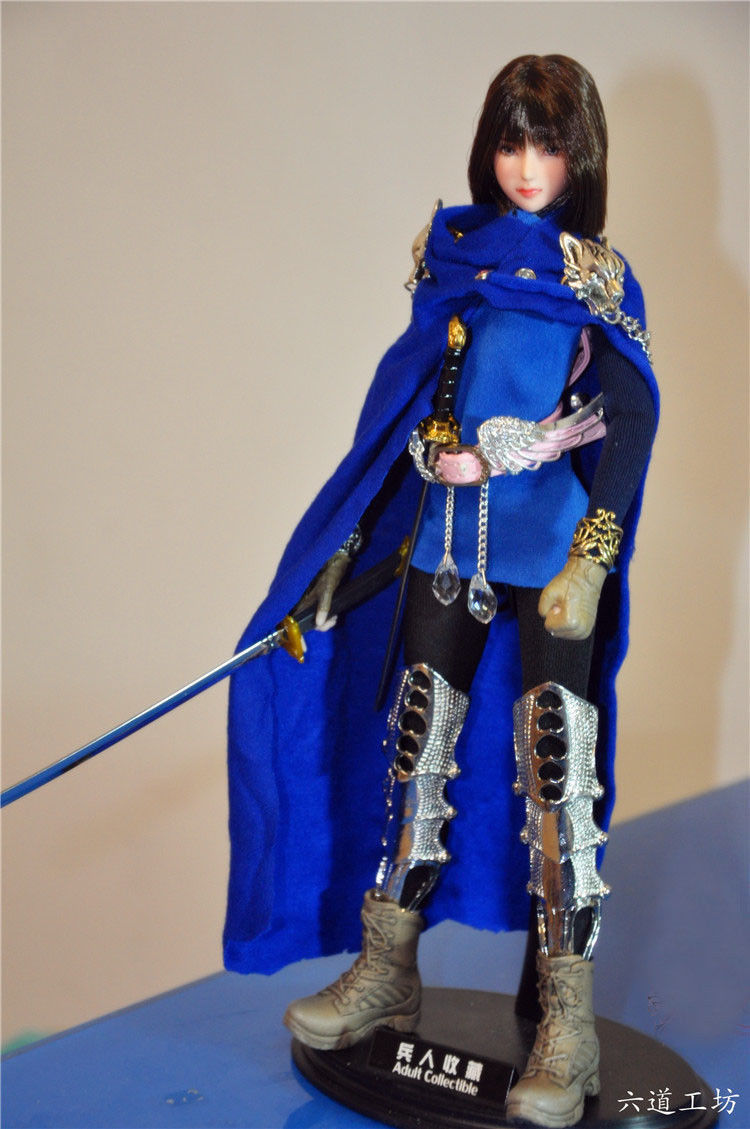 Q6-9 1:6 Custom Blue Rogue Cloak Mantle Soldier Clothes For 12" PH ...