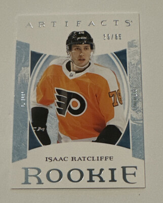 2022-23 Artifacts Light Blue Steel #196 Isaac Ratcliffe 39/85 Flyers | eBay