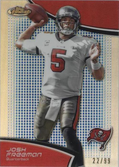 2011 Topps Finest - Josh Freeman #88 Blue Refractor /99 for sale online ...
