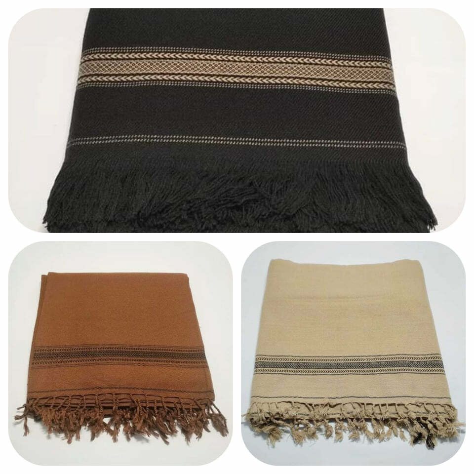 AFGHAN PATOO HANDMADE WARM SAWATI WOOL SOLID PASHTUN SHAWL SCARF WRAP ...