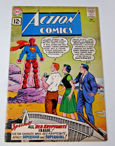 Action Comics #283 1961 [VG] Silver Age DC 1st 12 Cent Price Red ...