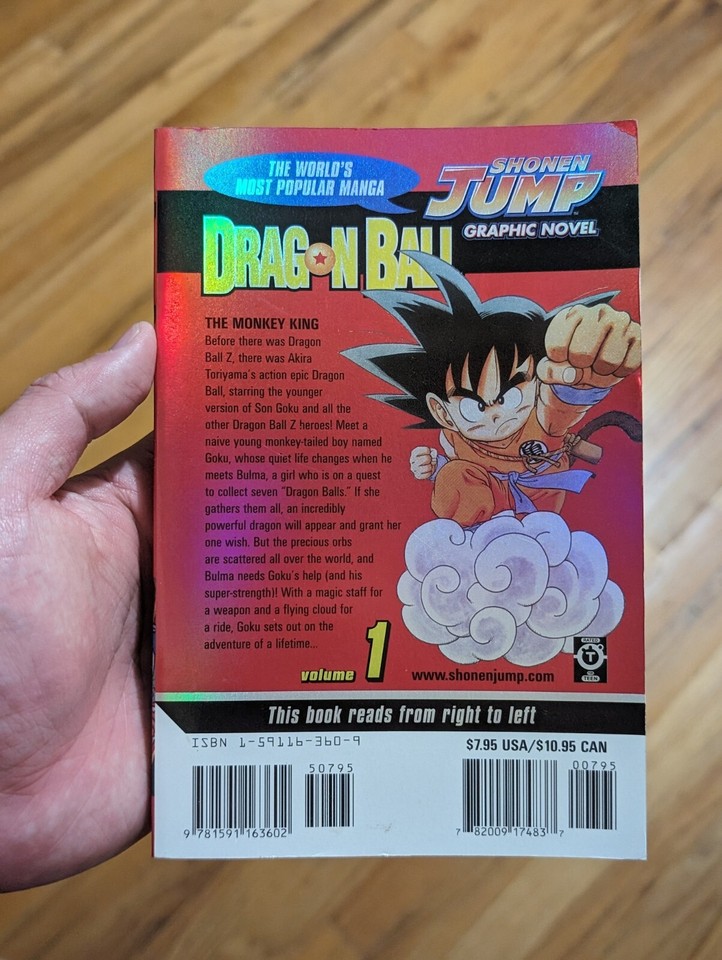 Dragon ball Volume 1 limited edition manga Holo Foil 1026/5000 Akira ...
