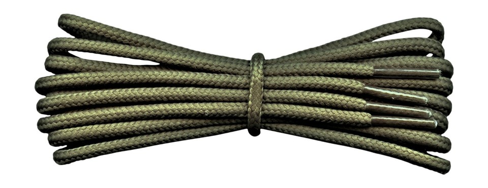 Fabmania® Laces - 4mm Round Polyester Boot Laces - Ideal for Walking ...