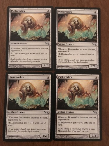 Duskworker X4 Mirrodin Moderate Play MTG | eBay