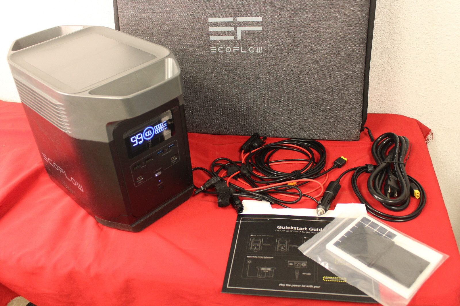 EcoFlow Delta 1300 EF3 Pro 1260Wh Portable Power Station With Solar ...