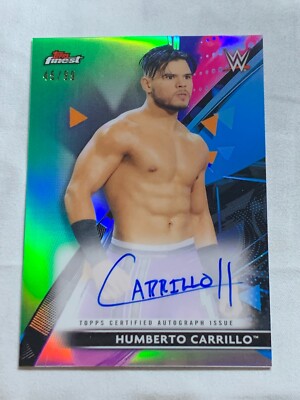 2021 Topps Finest WWE Green Humberto Carrillo Auto /99 #RA-HC RAW | eBay