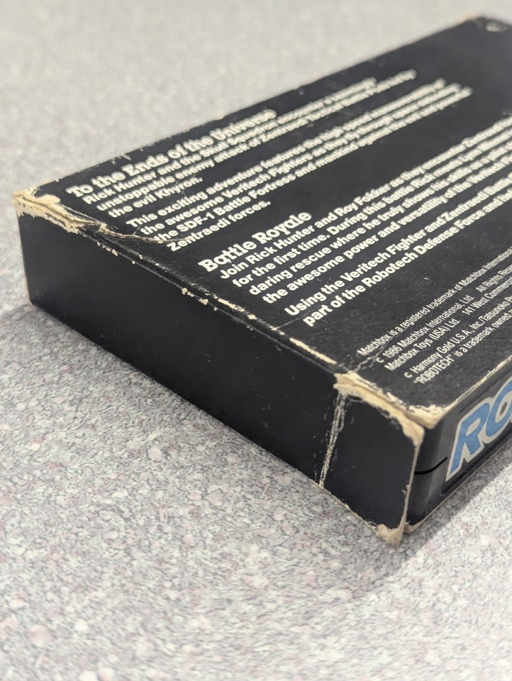 RARE Matchbox "Robotech Wars" VHS Video cassette Used tested | eBay