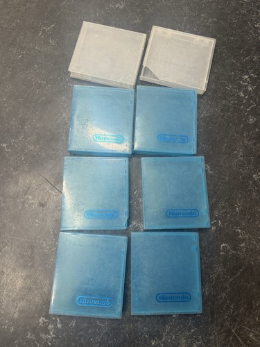 NES Game Case Lot of 6 Nintendo Hard Clamshell Blue Plastic, Plus 2 ...