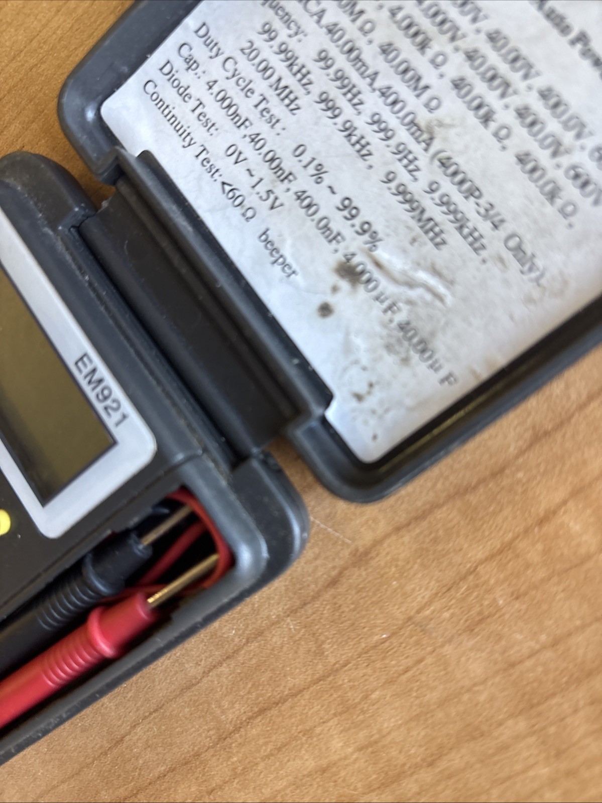 Mac Tools Digital Multimeter EM921 Tested Works Great | eBay