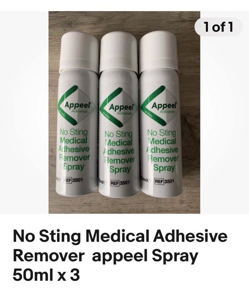 X3 APPEEL 50ML ADVANCE NO STING MEDICAL ADHESIVE REMOVER SPRAY SPRAYS ...