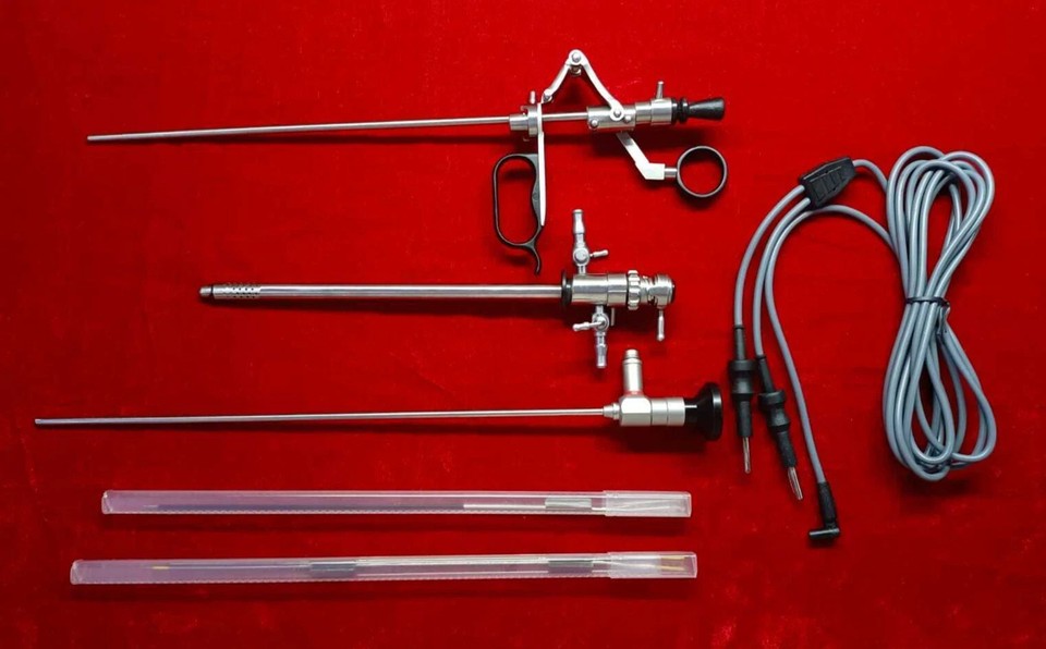 Laparoscopic Cystoscopy Working Element Bipolar passive Double stem ...