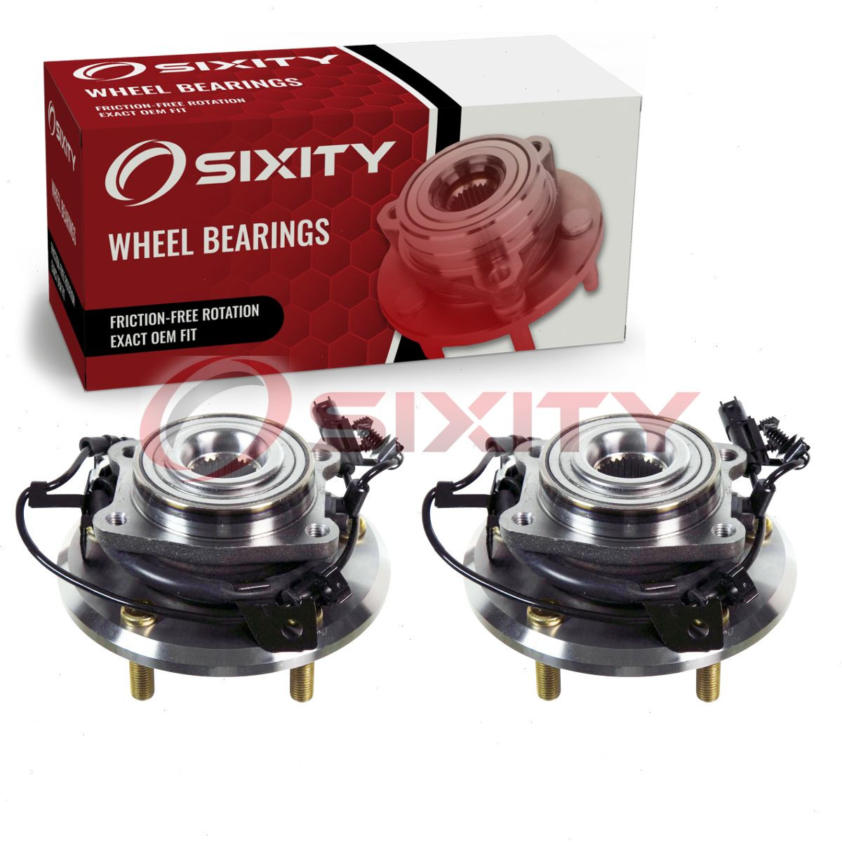 2 pc Sixity 512478 Wheel Bearing Hub Assembly for VKBA6679 HA590362 ...