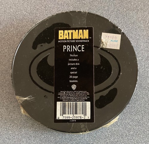 Rare FACTORY SEALED PRINCE "Batman Soundtrack CD" in Embossed Metal ...