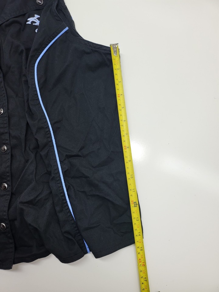 Harley-Davidson Women's Size 2W Sleeveless Tank Black Snap Up Button ...