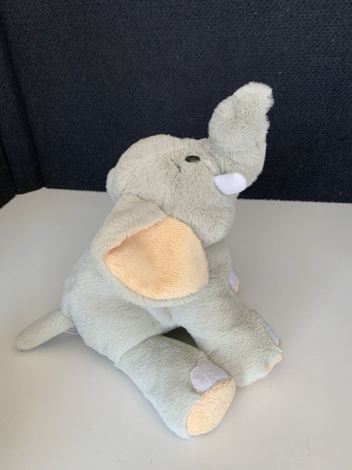 Ganz Webkinz Velvety Elephant Plush Gray Stuffed Animal With Tusks Soft ...