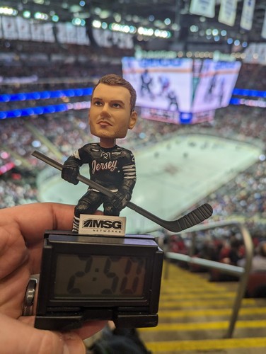 2024 NEW JERSEY DEVILS TIMO MEIER BOBBLEHEAD CLOCK 4/15/24 SGA NJ NHL ...