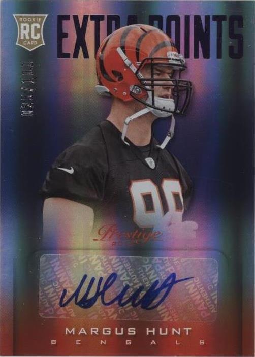 2013 Panini Prestige - Rookie Margus Hunt #261 Extra Points Purple ...