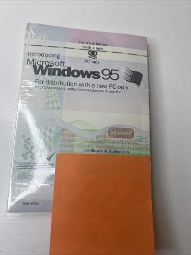 Dell Microsoft Windows 95 CD & Setup Boot Disk & Certificate of ...