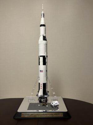 Bandai Otona no Chogokin Apollo 13 Saturn V Launch Vehicle 1/144 Figure ...
