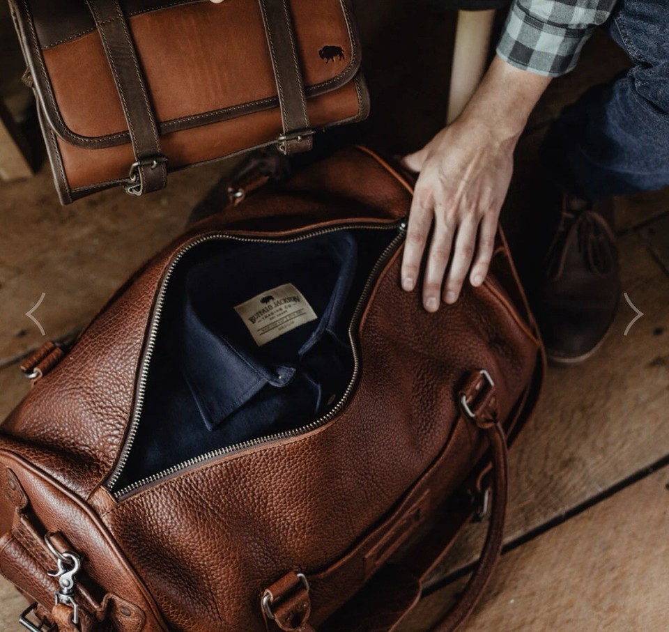 Buffalo Jackson Ryder Reserve Bison Leather Duffel Bag | eBay