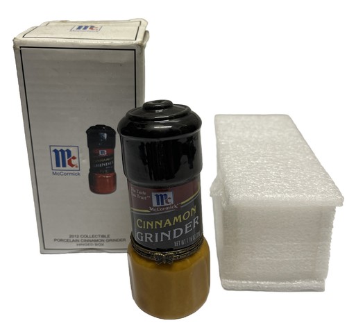PHB Box McCormick 2012 Cinnamon Grinder Collectible Porcelain Hinged ...