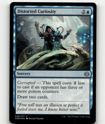MTG Distorted Curiosity 46 FOIL Phyrexia: All Will Be Uncommon | eBay