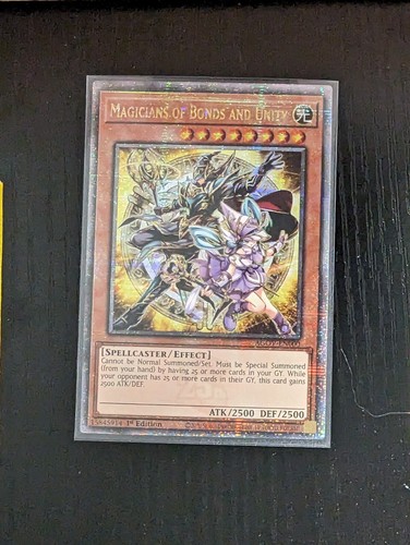 Yugioh Magicians of Bonds and Unity AGOV-EN000 Quarter Century Secret ...