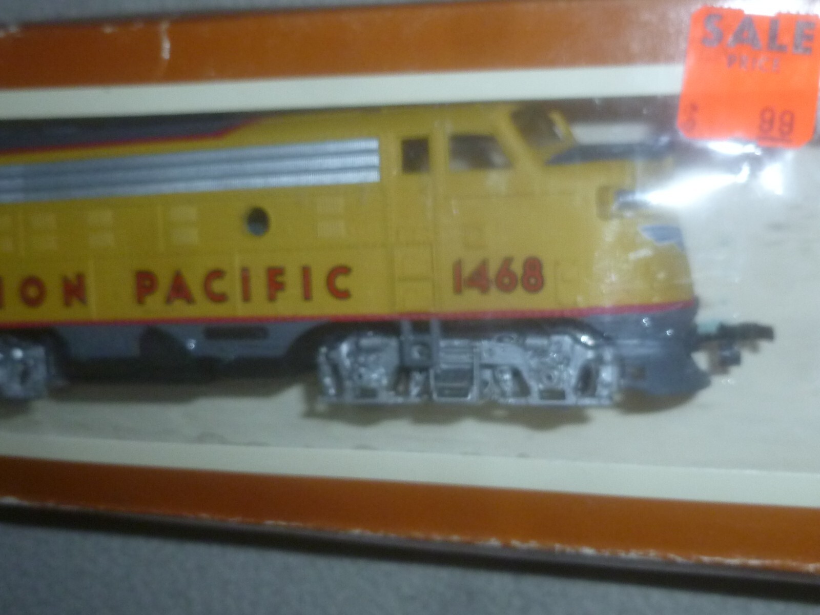 BOXED TYCO UNION PACIFIC DIESEL ENGINE 1468 HO SCALE VINTAGE TRAIN ...