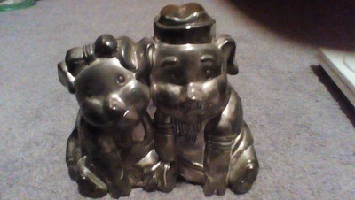 Vintage Godinger Silver Art Co. Silverplate Mr & Mrs Duel Piggy Bank | eBay
