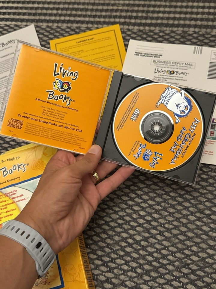 Mercer Mayer's Just Grandma and Me PC Windows 95/Mac 1992 CD-ROM Living ...