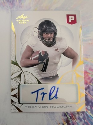 Trayvon Rudolph 2024 Leaf Trinity Pristine Autograph | eBay