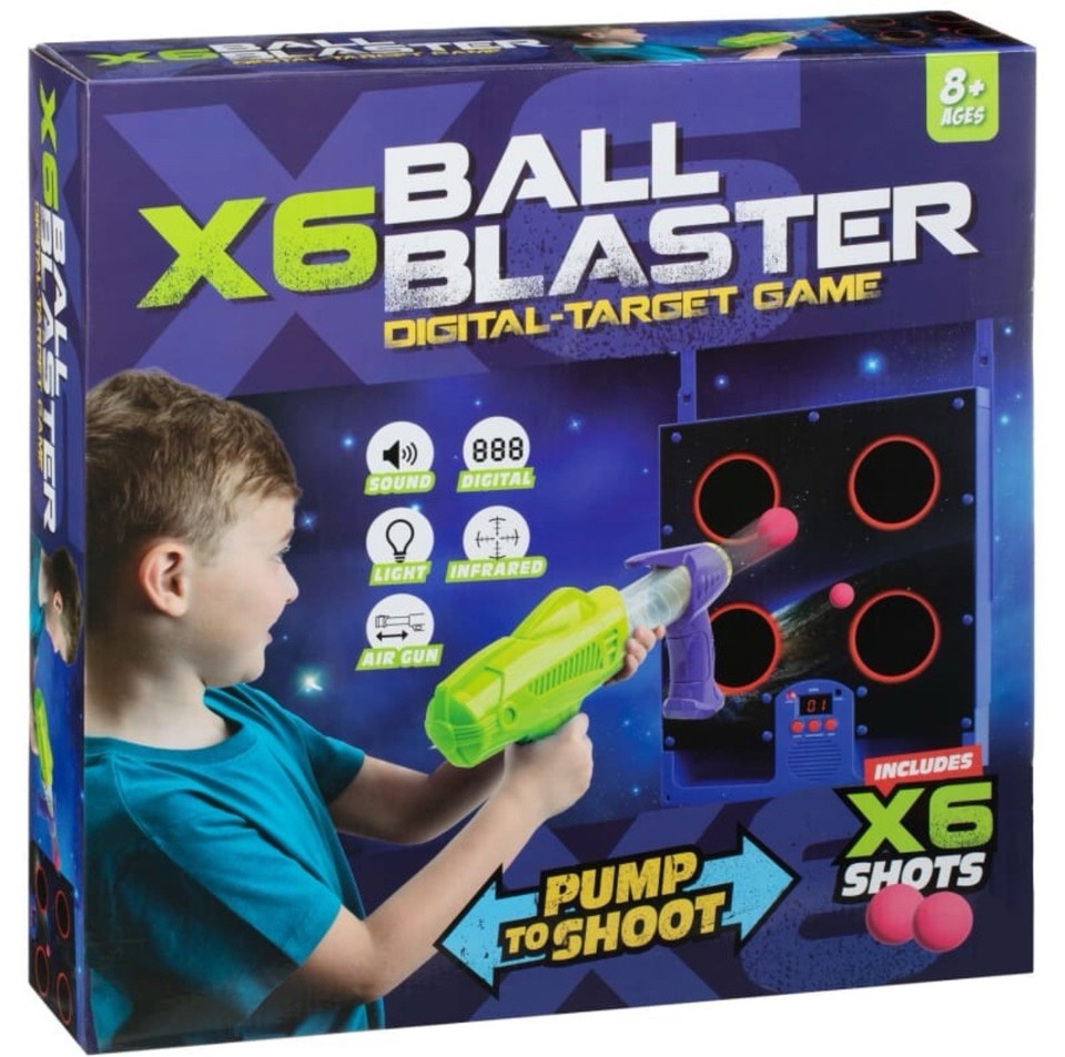 Electronic X6 Ball Blaster Game comes with electronic target which ...