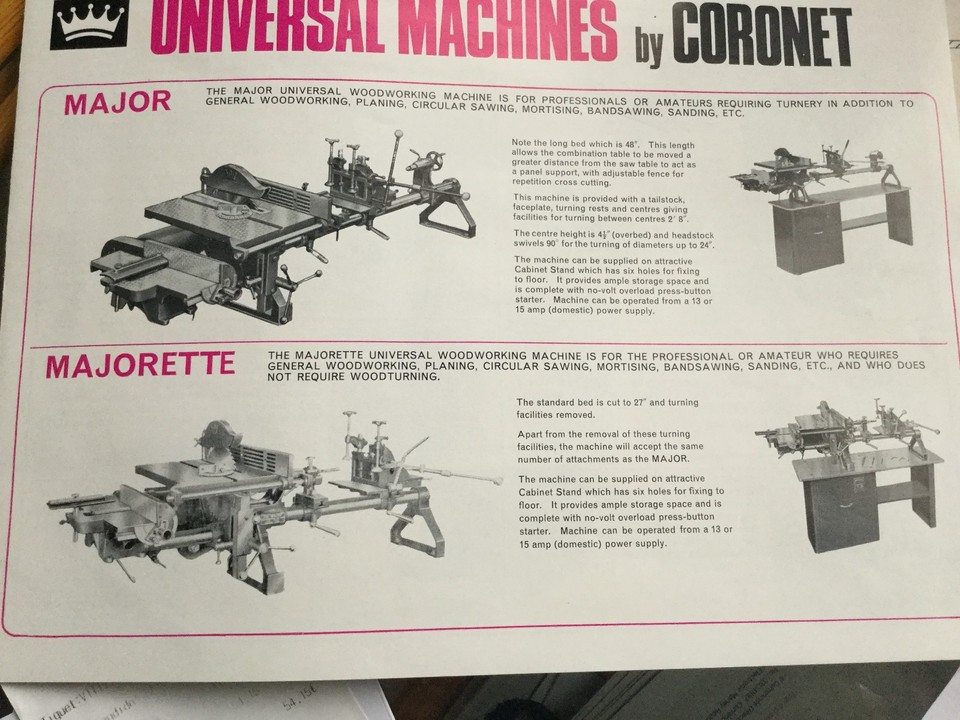 CORONET MAJOR WOODTURNING LATHE | eBay UK