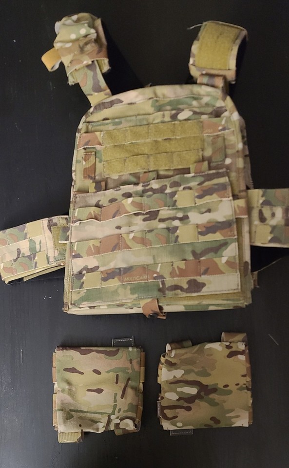 AVS Crye Clone Vest, Multicam + Free Side Pouches | eBay