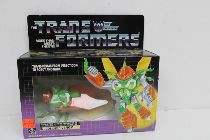 Hasbro 1985 Transformers Insecticon Venom Figure NOS