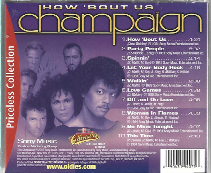 The Very Best of Champaign - How 'Bout Us by Champaign (CD, 2006 ...