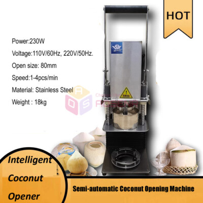 Semi-Automatic Electric Coconut Opening Machine Intelligent Coconut ...