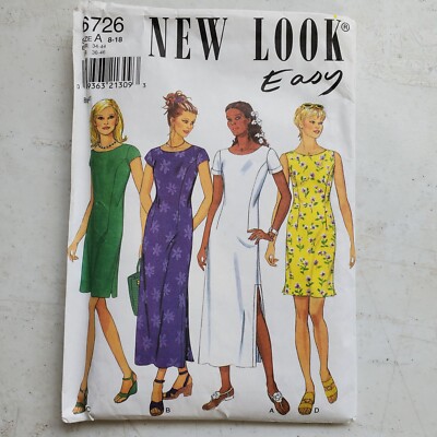 Vintage Simplicity 6727 Dress Semi-Fitted 2 Lengths Misses 8 10 CUT 10 ...