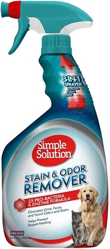 Simple Solution Pet Stain and Odor Remover | Enzymatic Cleaner 32 oz ...