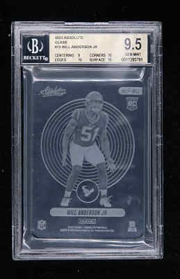 2023 Panini Absolute Football Will Anderson Jr. RC Glass SSP BGS 9.5 ...