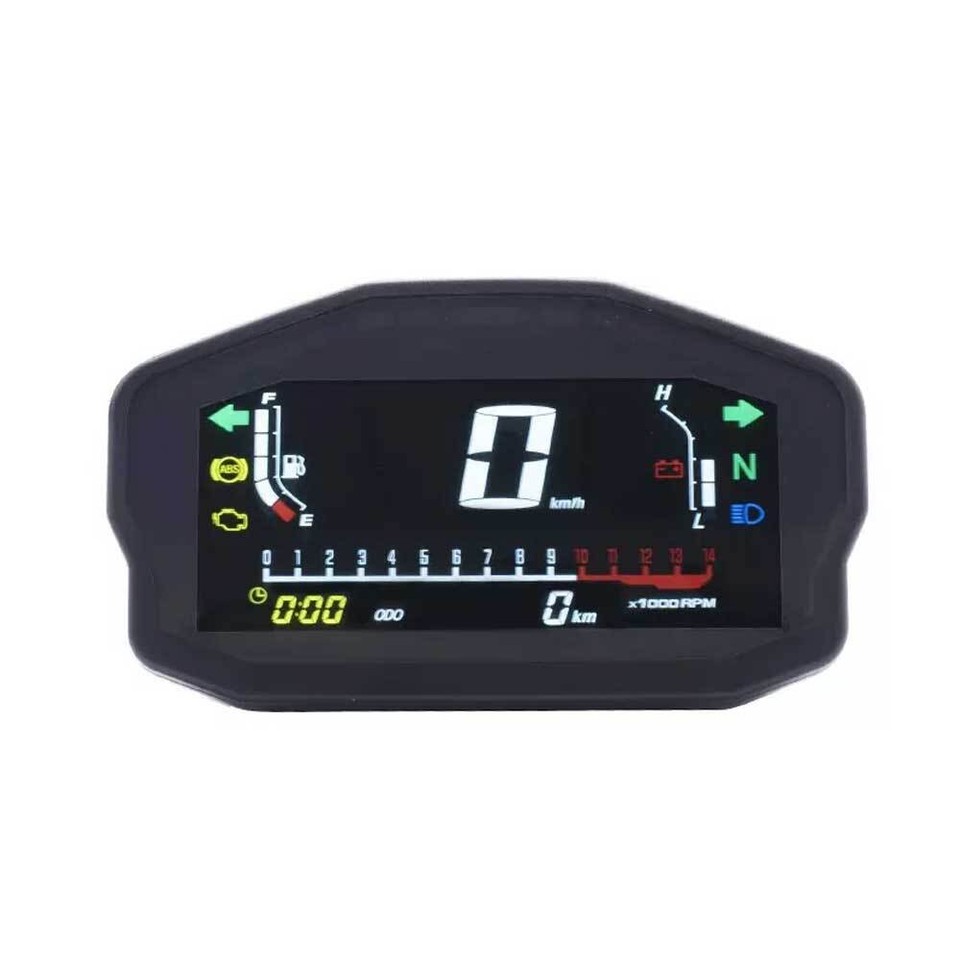 Motorcycle Digital Dash Digital Panel Universal LED LCD Speedometer ...