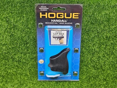 Hogue HandALL Beavertail Rubber Grip Sleeve For Ruger LCP MAX, Black ...