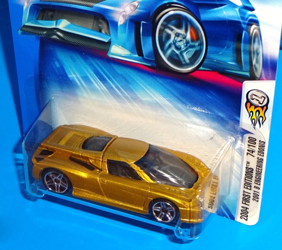 Hot Wheels 2004 First Editions #74 2001 B Engineering Edonis Mtflk Gold ...