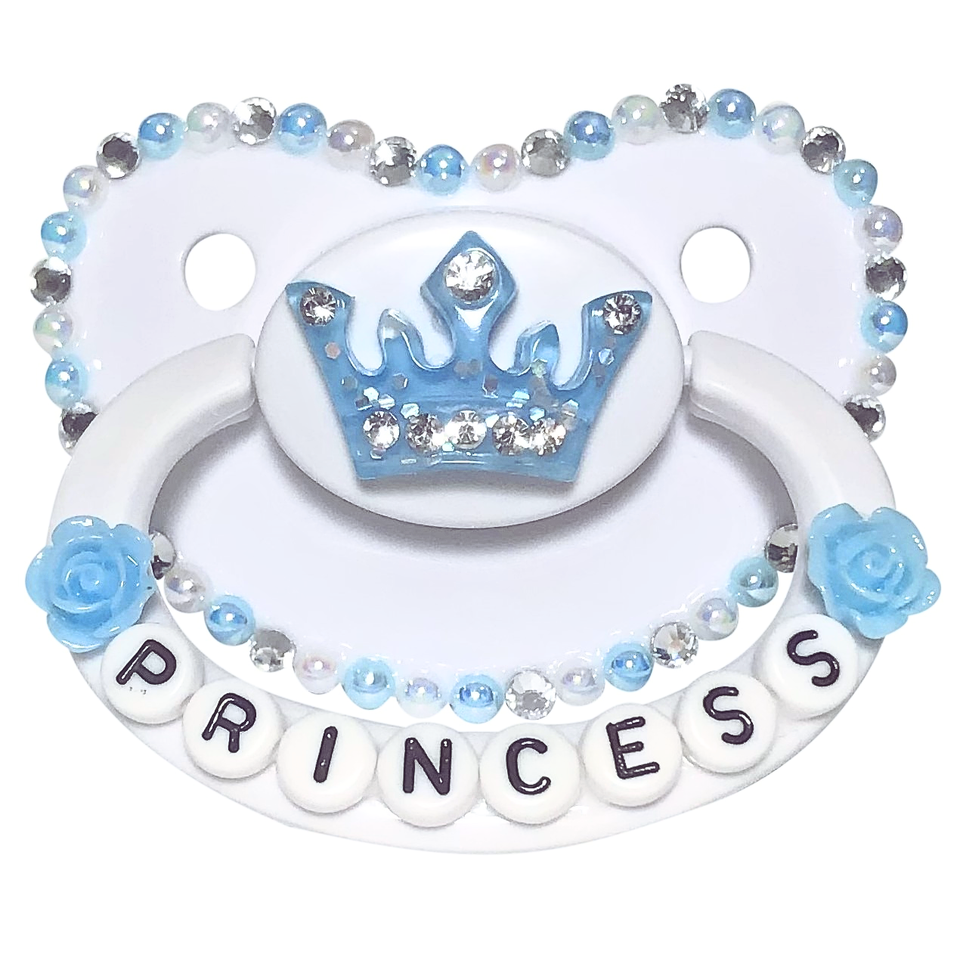 Baby Bear Pacis Adult Pacifier "Princess" Blue Adult Paci (DDLG/ABDL ...