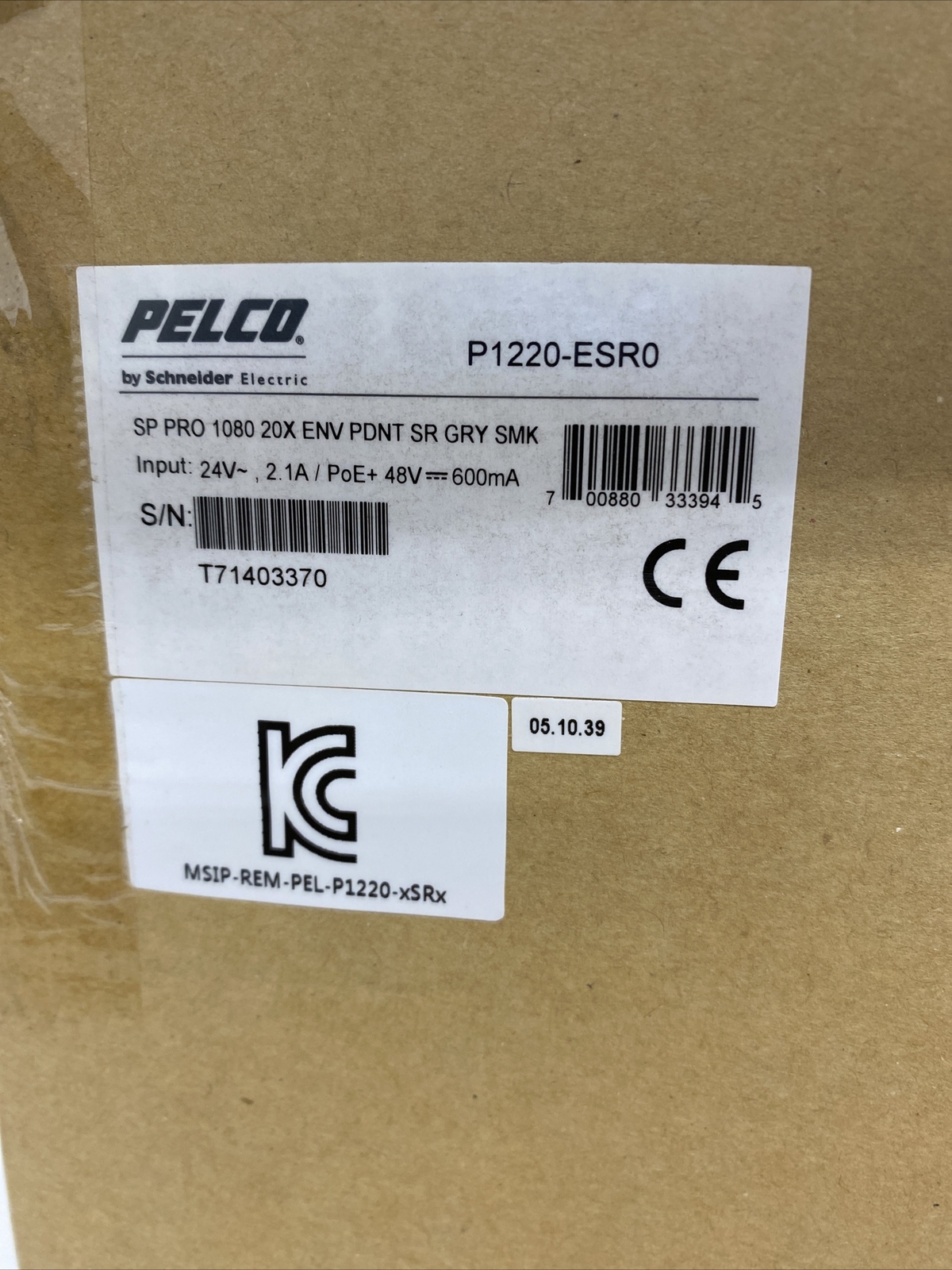 Pelco Spectra P1220-ESR0 1080p Dome Camera - White for sale online | eBay