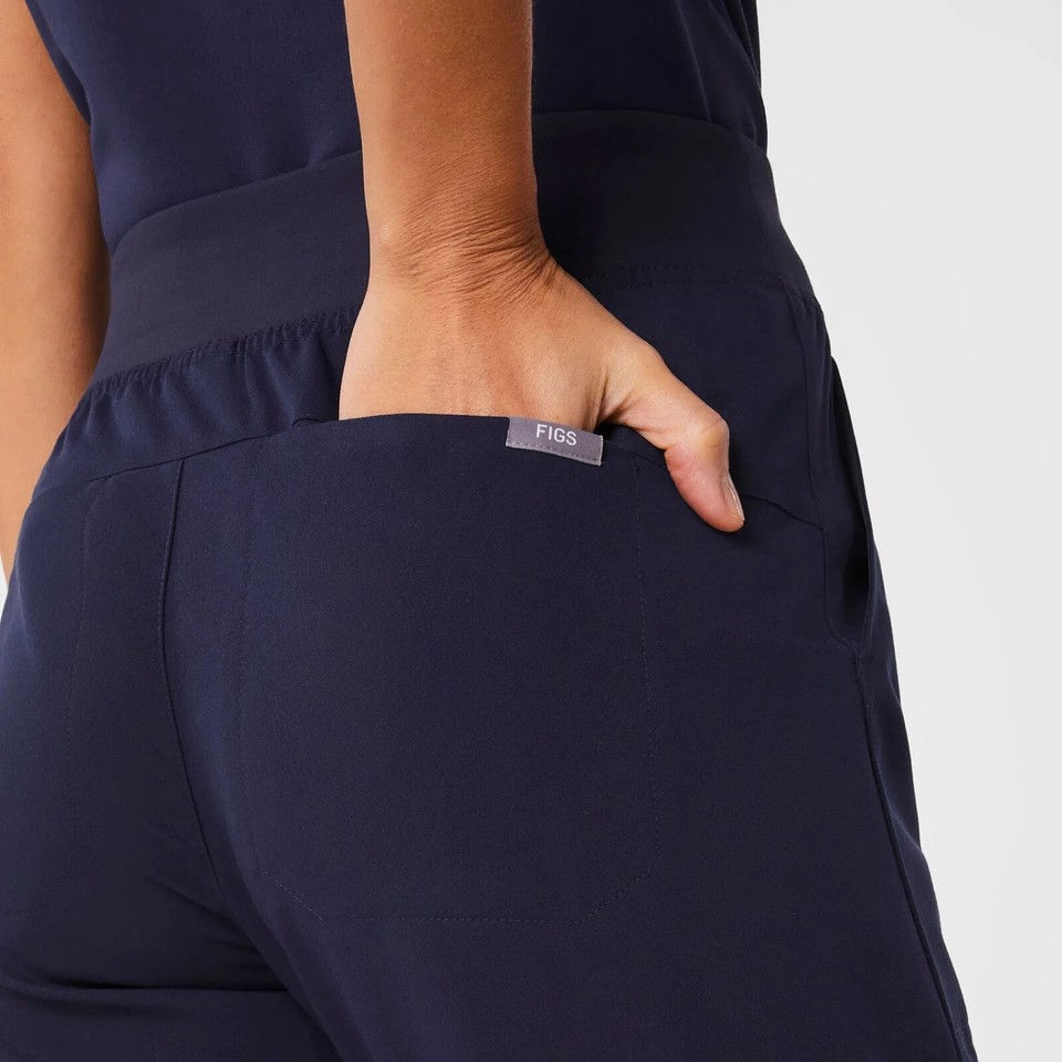 Figs Women High Wasted Isabel Wide Leg Scrub Navy (XS-XL) | eBay