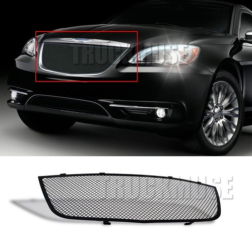 Black Stainless Steel Grill For 2011-2014 Chrysler 200 Upper Mesh ...